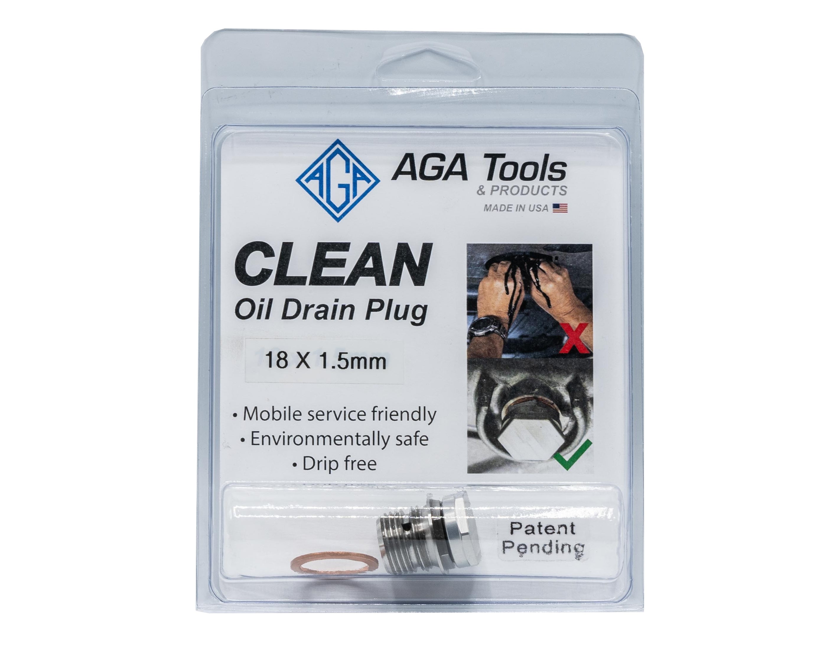 Clean Oil Drain Plugs — AGA Tools